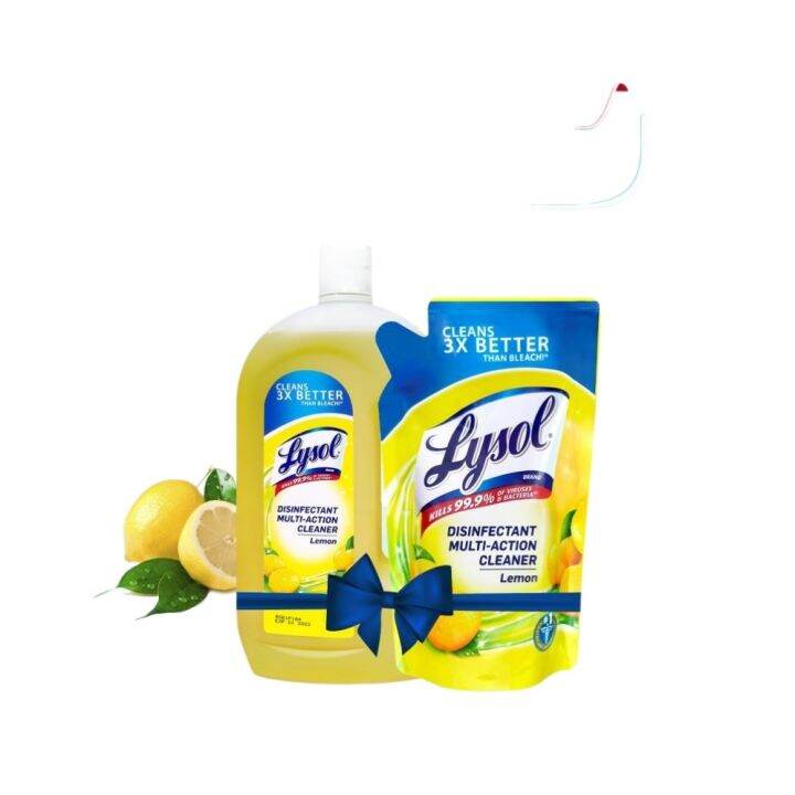 LYSOL Multi Action Cleaner900ml Refill 800ml Bundle | Lazada PH