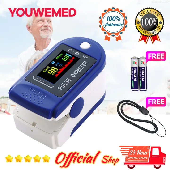 Pulse Oximeter Finger Heart Rate Monitor Portableaircon Cardiac Monitor ...