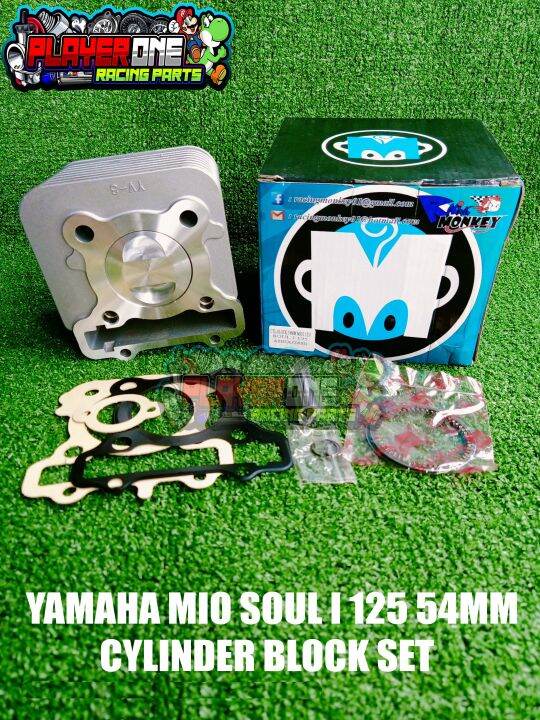RACING MONKEY YAMAHA MIO SOUL I 125 54MM CYLINDER BLOCK SET | Lazada PH