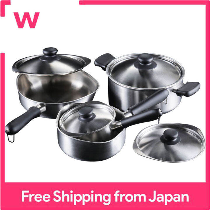 SORI YANAGI Stainless Steel 3-layer Structure Pot with Lid 18/22cm ...