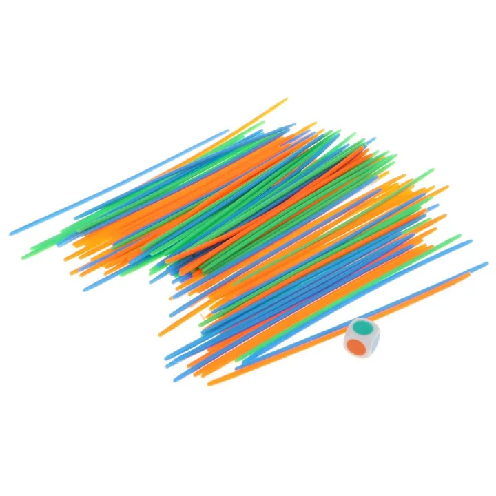 Dovewill Plastic 100pcs Colorful Dice Pick Up Sticks Game Party Family Fun Toy | Lazada PH