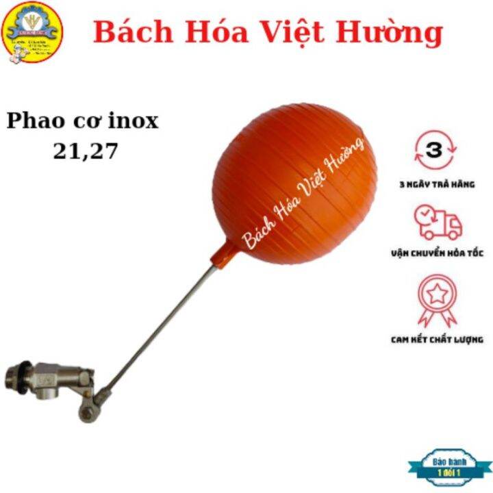 [FREESHIP] Van phao cơ inox ren ngoài phi 21,27mm chống tràn dùng cho ...
