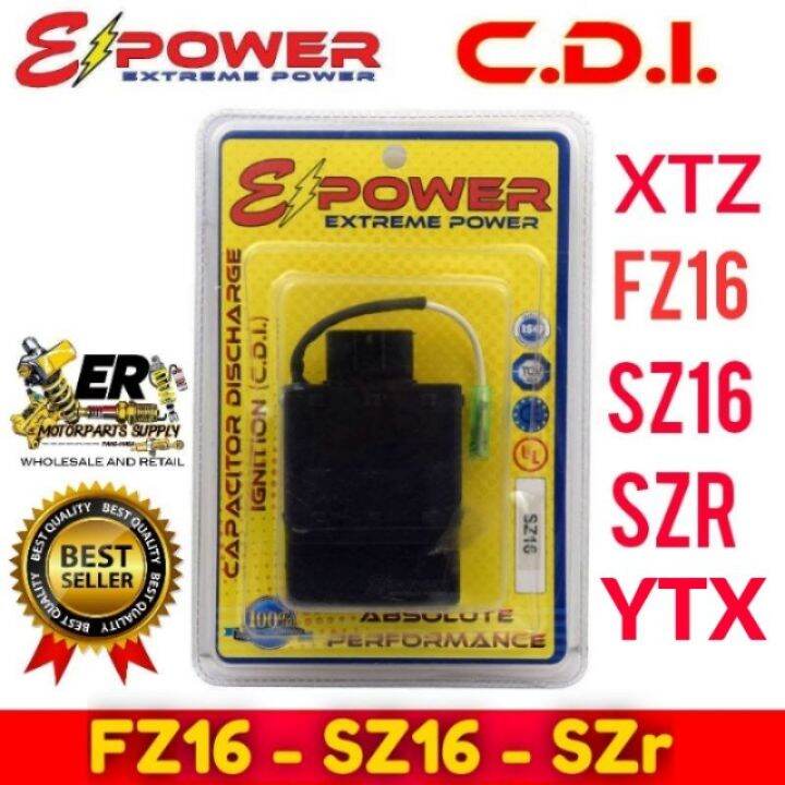 SZ16 FZ16 XTZ-125 YTX-125 CDI unit E-POWER Increased RPM Redline No ...