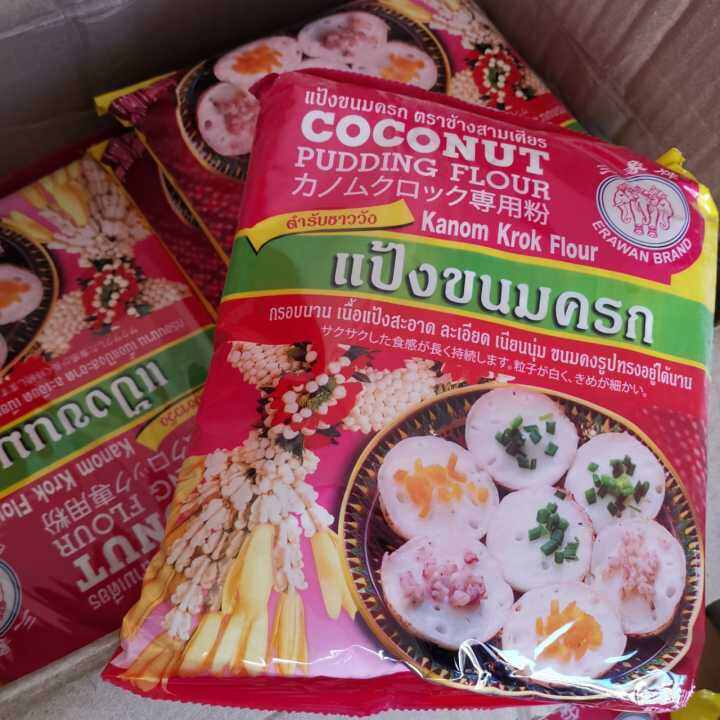 Erawan Coconut Pudding Khanom Krok Flour Thailand Erawan Brand Coconut ...
