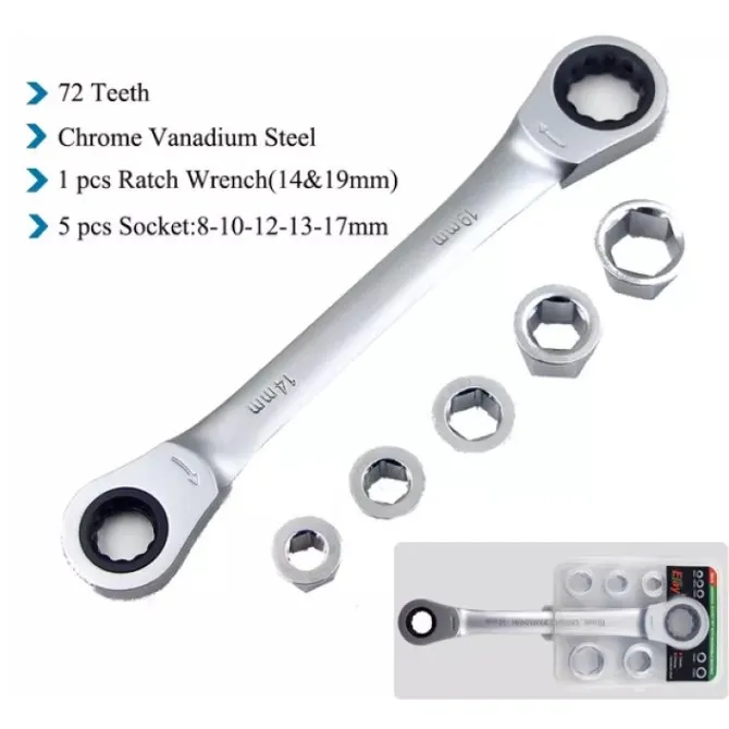 Ratchet wrench dual-use wrench Ratchet wrench Torx wrench | Lazada PH