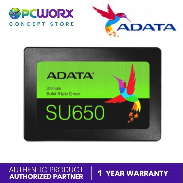 Adata AD-ASU650SS-240GT-R SU650 240GB SATAIII 2.5" 3D NAND SSD ...