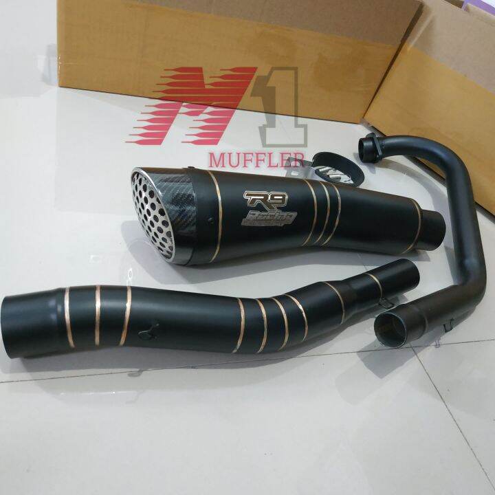 Knalpot Racing R9 H2 Vixion R15 Byson CBR150R CB150R Sonic Verza Tiger ...
