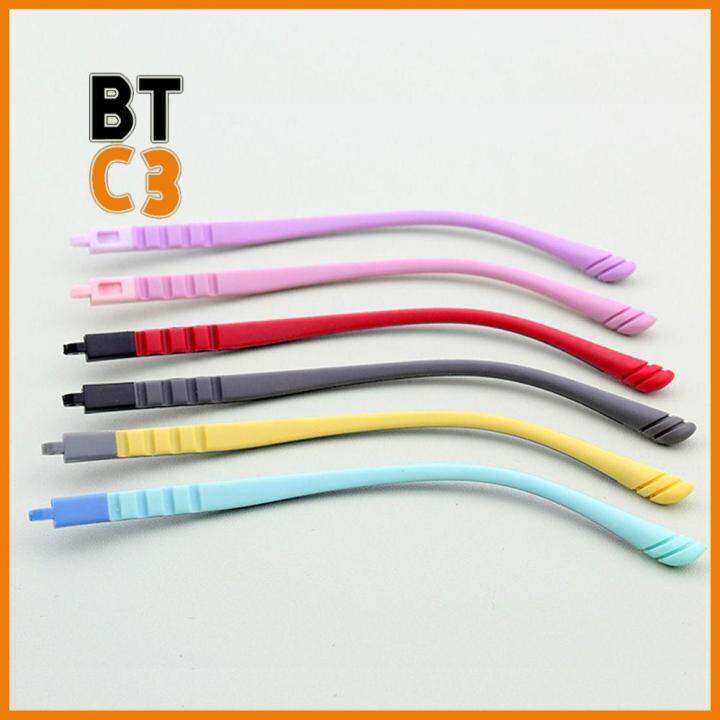 BTC3 ซิลิโคนทำจากซิลิโคน แว่นตาสำหรับแว่นตา สำหรับเด็กๆ กันลื่น อุปกรณ์เสริมแว่นตา แขนแว่นตา ขา ...