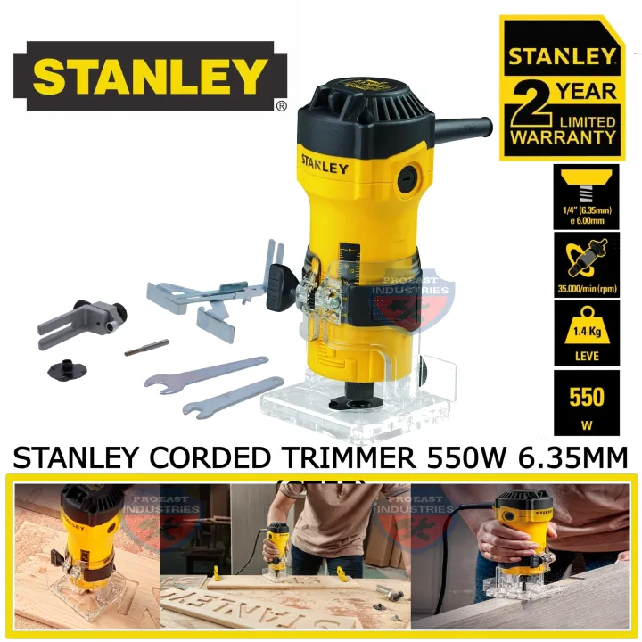 STANLEY ST55 550W Laminate Trimmer Multi Function Wood Profile Machine ...