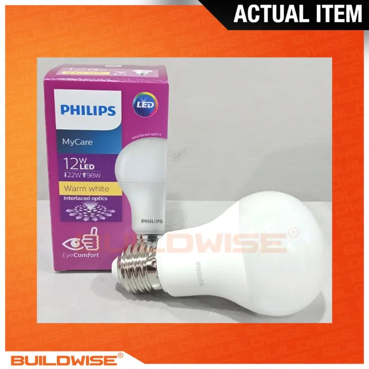 Philips MyCare LED Bulb 12W Daylight/ Warm White 「BUILDWISE」 *NEW ...