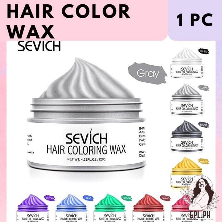 Sevich hair color wax 120g Temporary Hair Men DIY Hairstyle Mud Molding ...
