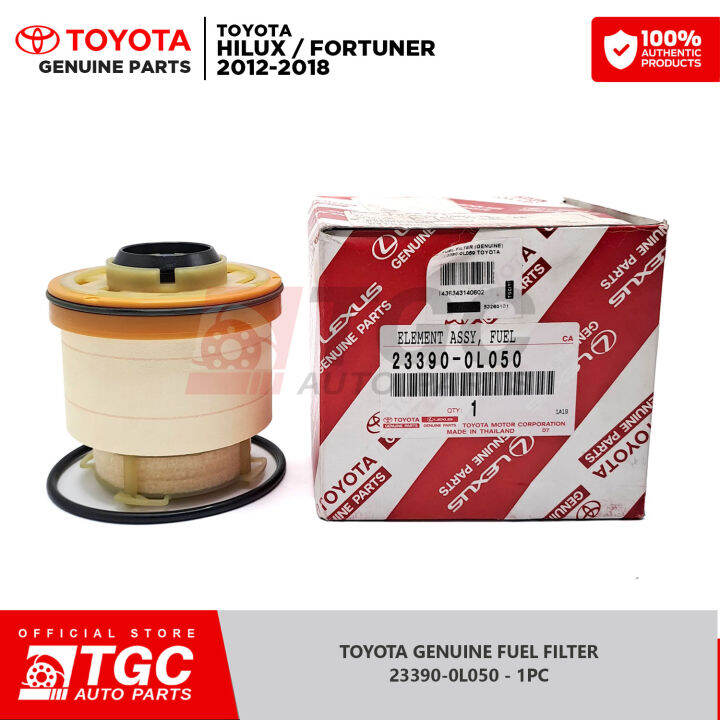 Toyota Genuine Fuel Filter Original Toyota Hilux , Fortuner 1KD ...
