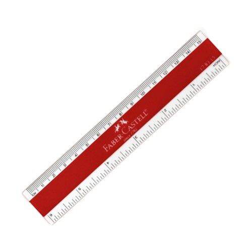 Faber - Castell Plastic Ruler 15cm/ Pembaris Pendek / Pembaris 15cm ...