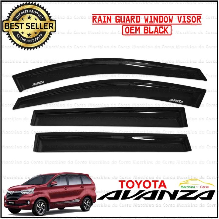 Toyota Avanza 2012-2021 OEM Type Rain Guard Window Visor (Made in ...