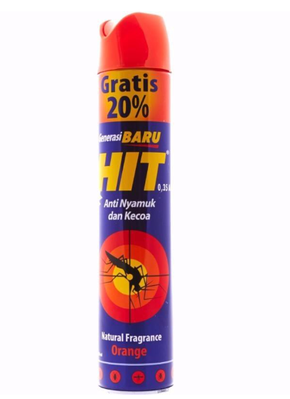 Hit Obat Nyamuk Aerosol Orange 600ml 600 ml | Lazada Indonesia