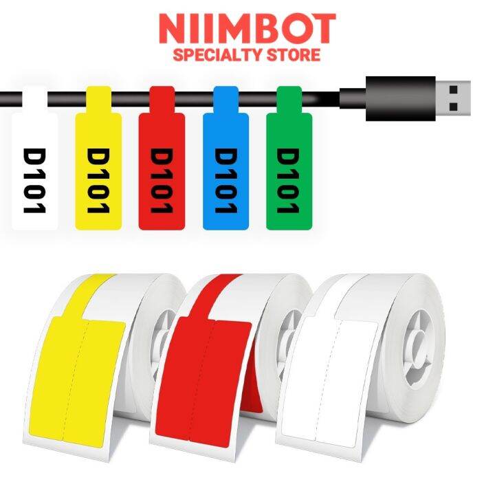 【Cable label】Niimbot D11/D110/D101 Printer Self Adhesive Cable Stickers ...