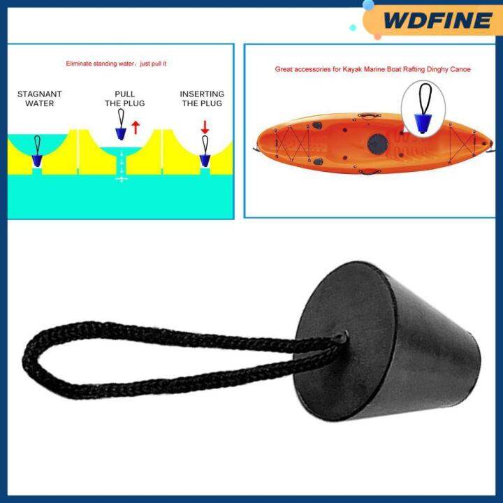 WDFINE Rubber Kayak Canoe Boat Scupper Plugs Drain Holes Stopper with ...