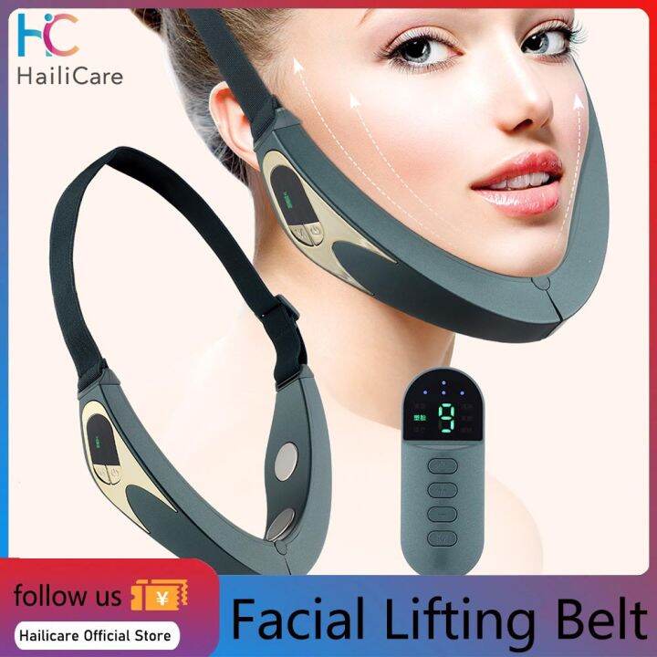 Hailicare V-Shape Face Beauty Apparatus Thin Face Corrector Remote Control Chin Lift Up Belt ...