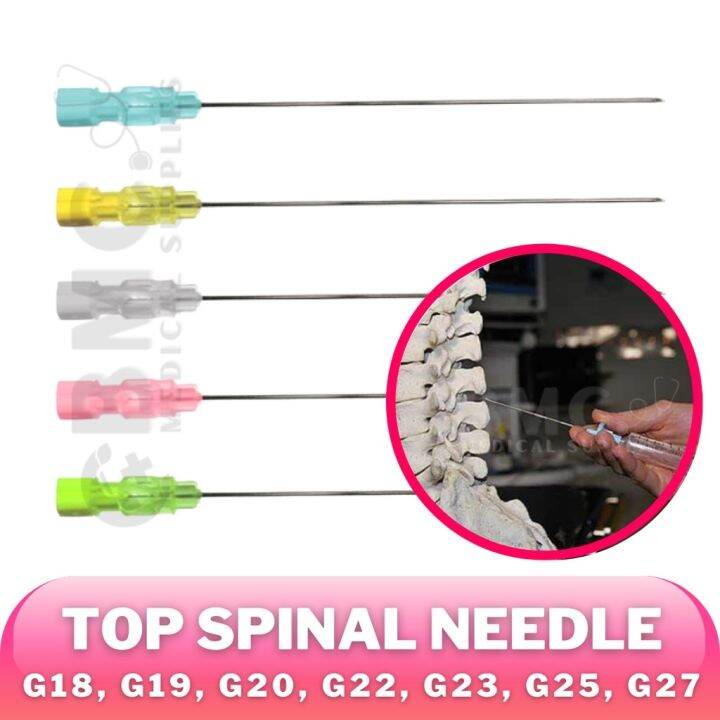 TOP Spinal Needle (1PC) G.18/19/20/21/23/25/27 (Sold Per Piece ...