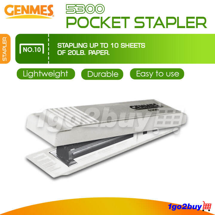 Genmes Pocket Stapler No.10 use Staples No.10 Stapler ( 5300 ) | Lazada