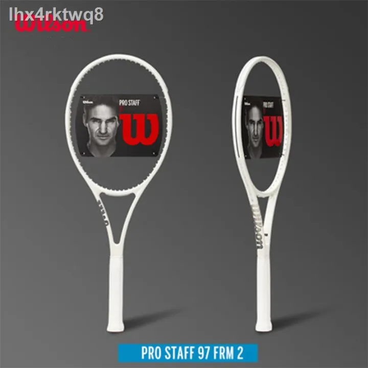 ⊙ Wilson Tennis Racket Pro Staff RF97 Federer Signature white ...