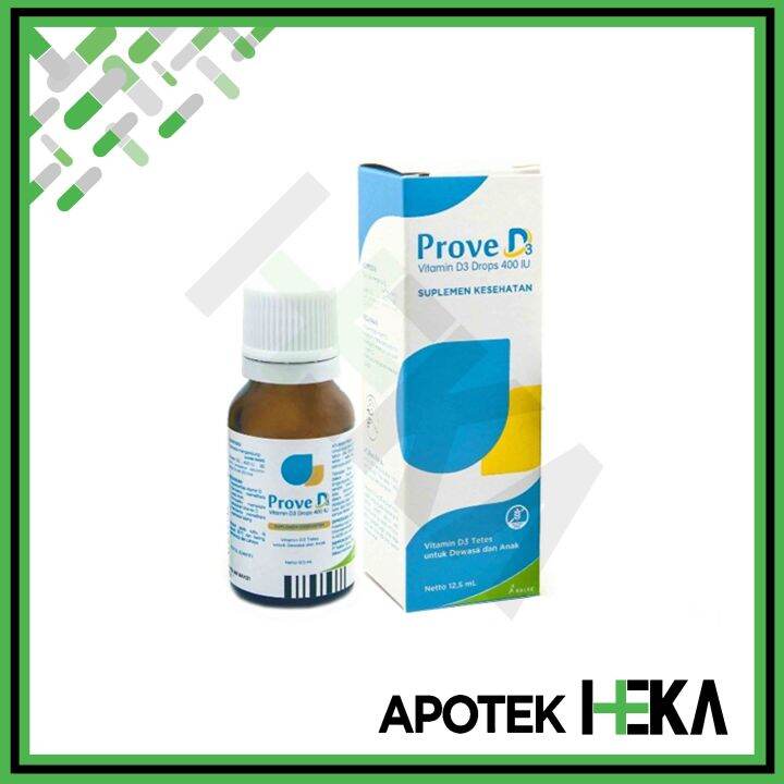 Prove D3 Drops - Vitamin D3 400 IU Tetes 12.5 ml | Lazada Indonesia