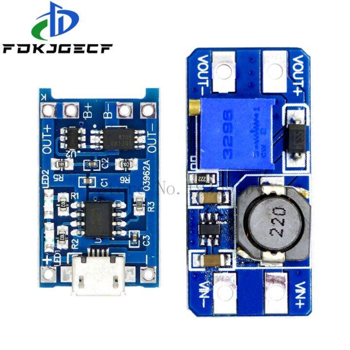 Micro USB 5V 1A 18650 TP4056 Lithium Battery Charger Module Charging ...