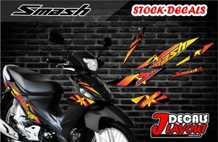 Suzuki Smash 115 Stock Decals | Lazada PH
