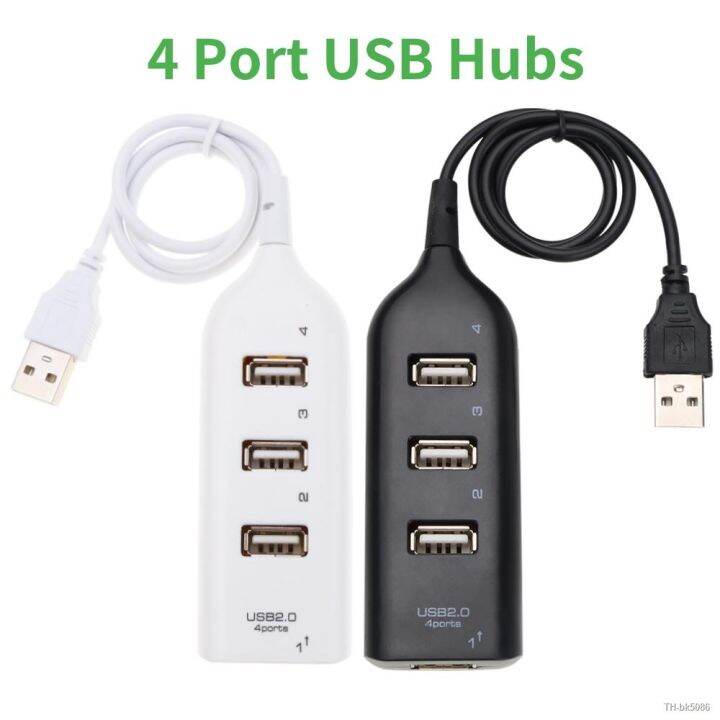 ☁ 4 Port High Speed USB Hub with Cable Mini USB Splitter Hub Use Power ...