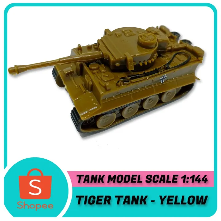 [ ส่งจากไทย ] 👉Tiger Tank-เหลือง👈 🚜 4D Model โมเดล รถถัง 🚜 German WW2 🚜 ...