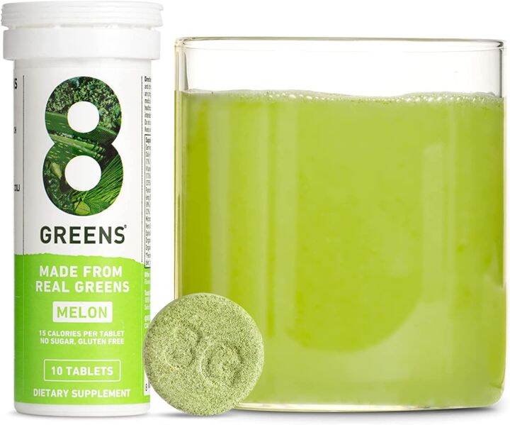 8Greens Immunity and Energy Fizzy Tablets - Packed with 8 Powerful ...
