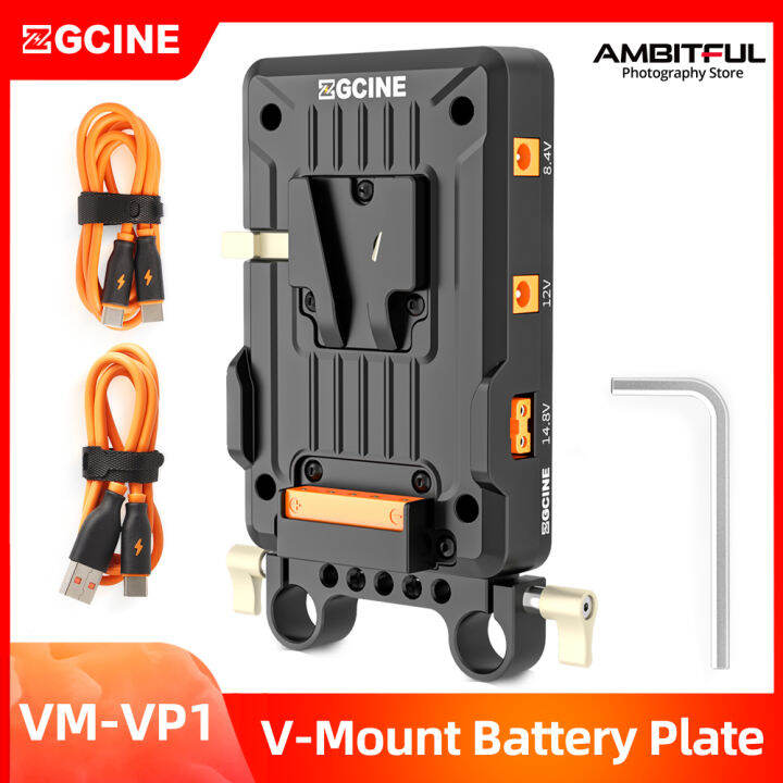 ZGCINE VP-1 VM-VP1 V-Mount Batt.ery Plate Power Supply Splitter with ...