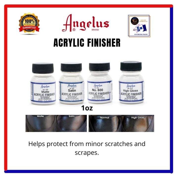 ANGELUS ACRYLIC FINISHERS PAINT FINISHER regular gloss, matte, satin ...