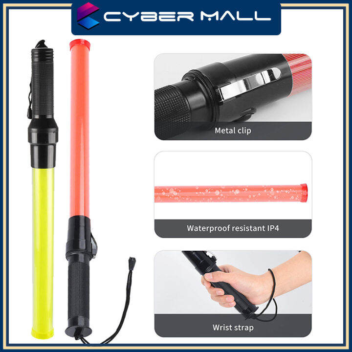 Traffic Baton LED Safety Signal Warning Flashing Light Portable Police ...