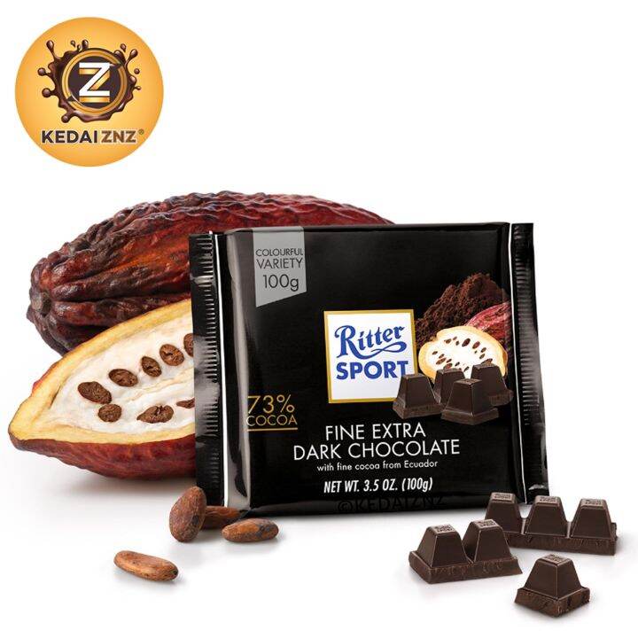 Chocolate Ritter SPORT Fine Extra Dark Chocolate Bar 100g Coklat | Lazada