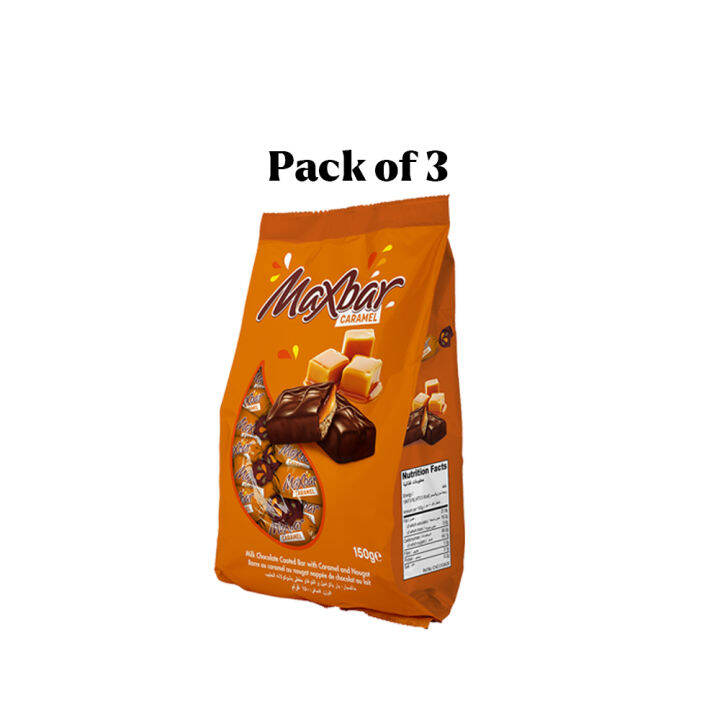 MAXBAR MINI BARS CARAMEL CHOCOLATE 142G (Pack of 3) | Lazada