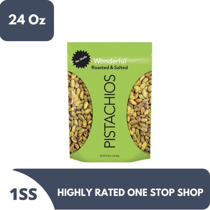 Wonderful Roasted & Salted No Shells Pistachios 24 Oz | Lazada PH