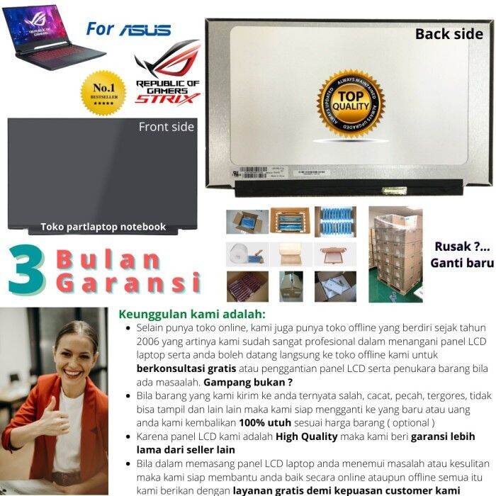 Layar LCD laptop ASUS ROG GL504GM original panel screen | Lazada Indonesia