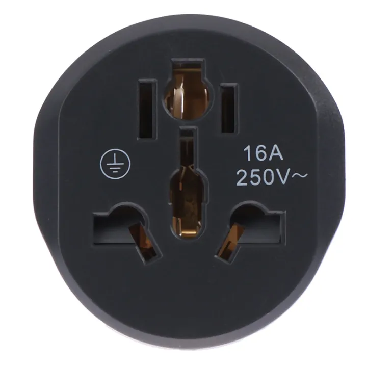 16A Euro converter Plug 2 Round Pin Socket AU US UK CN Plug To EU Wall ...