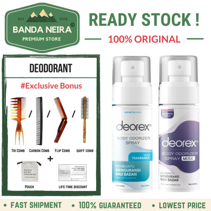 Deorex Body Odorizer Spray / Deodorant / Deodoran | Lazada Indonesia