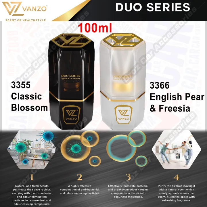 100% ORIGINAL 100ml VANZO DUO SERIES 3355 3366 Classic Blossom English ...