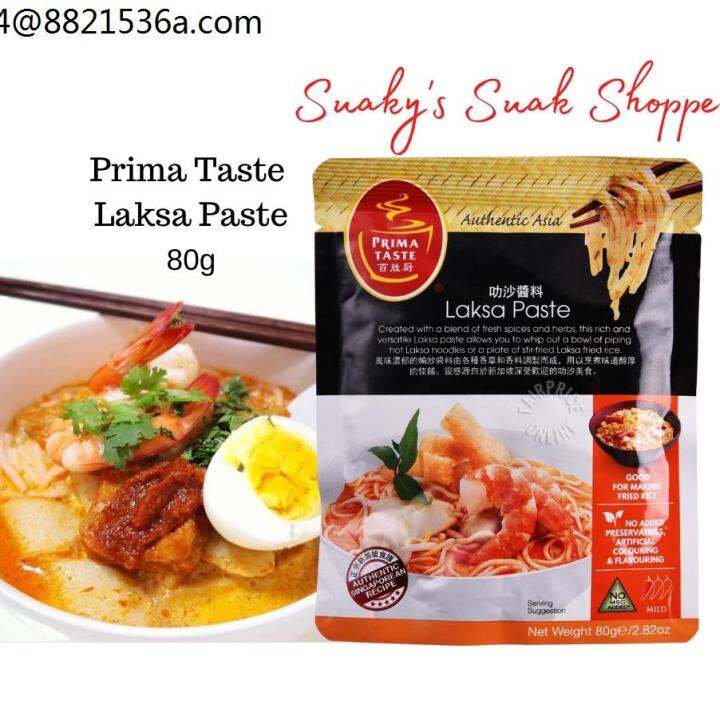 Split bottle Prima Taste Laksa Paste sachet 80g (Singapore) | Lazada PH