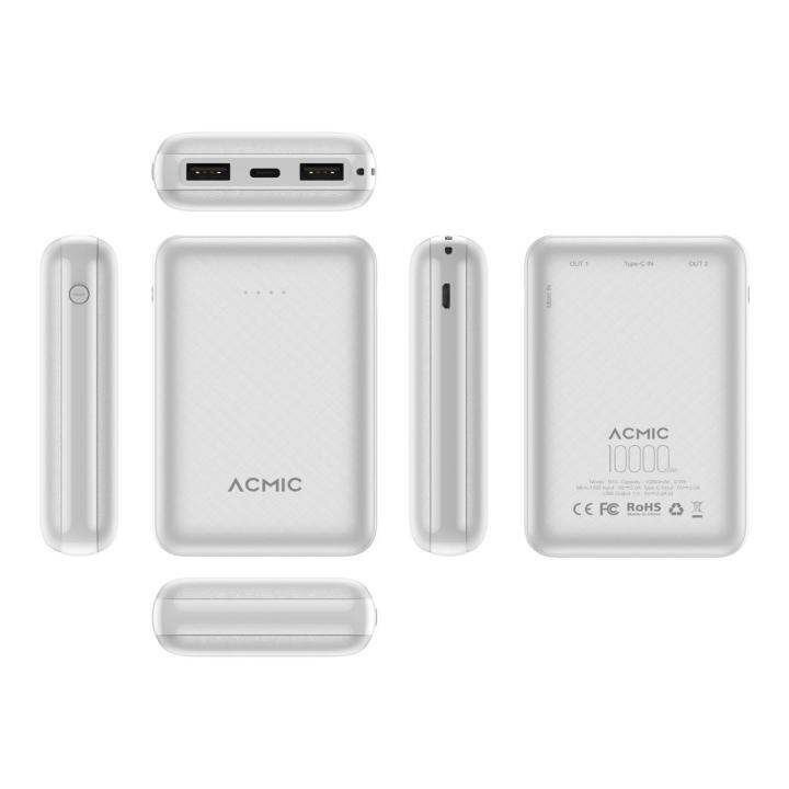 Power Bank ACMIC B10 Mini 10000 mAh (2A Fast Charge) + Garansi 18 bulan ...