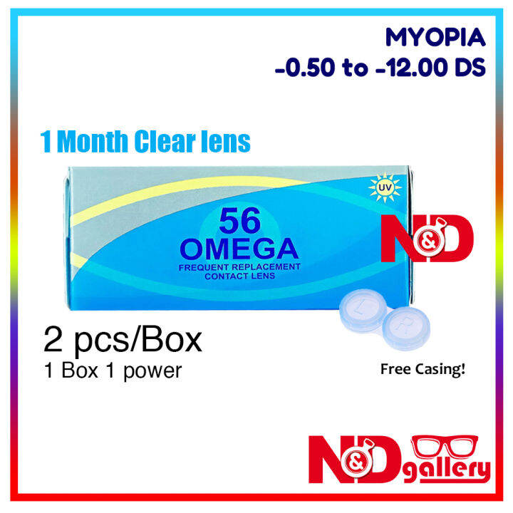 IGEL Omega 56 Contact lens 1 Month clear Contact lens 2 pcs/ Box IGEL ...