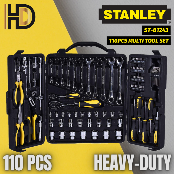 STANLEY 110 Pcs Mutli Tool Automotive Spanner Set / Heavy Duty Complete ...