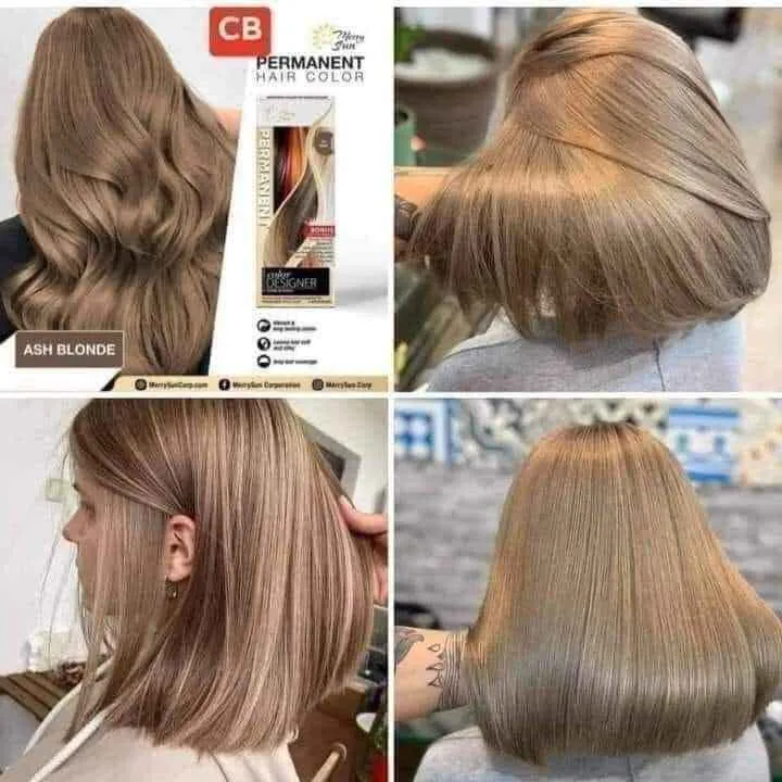 100% Original Mary Sun Permanent Hair Color Light Ash Blonde | Lazada PH