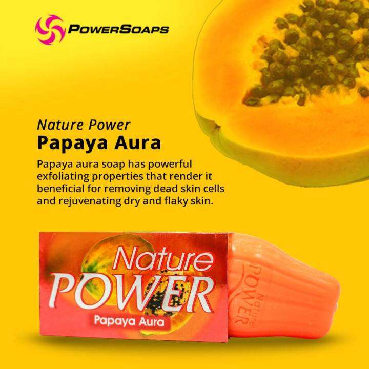 LMU -Buy Nature Power Papaya Aura Soap 6 Pieces 125 Gm Online at Low ...