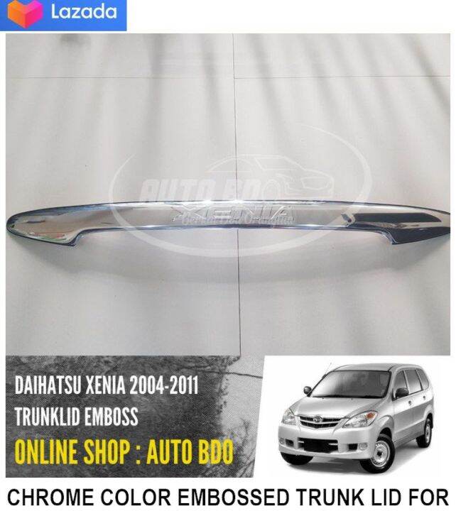Chrome Color Embossed Trunk Lid For Toyota Avanza Car Accessories | Lazada