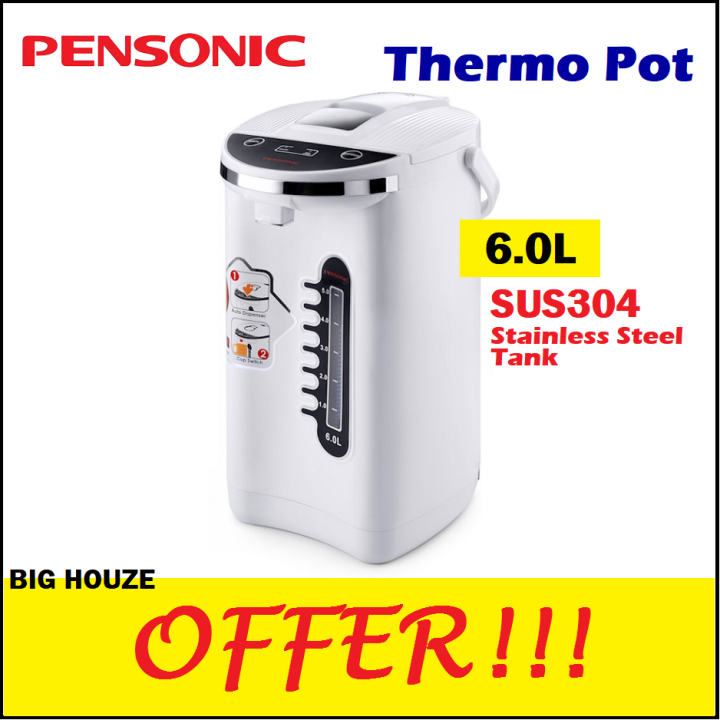 Pensonic 5L Electric Thermo Pot PTF-5001 Stainless Steel Inner Water ...