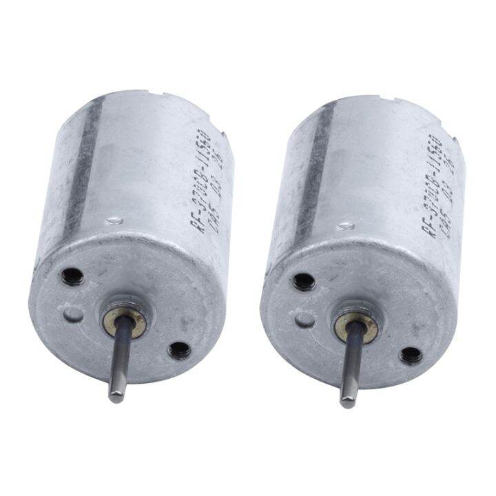 2X DC 9V 6760RPM Rotary Speed 2 Pin 2P Terminals Electric Mini Motor ...